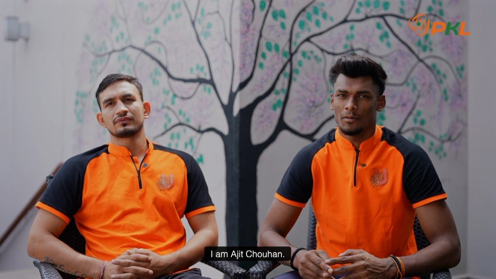 Rinku and Ajit Chouhan in Action Pe Reaction | Part 2 | Pro Kabaddi ...