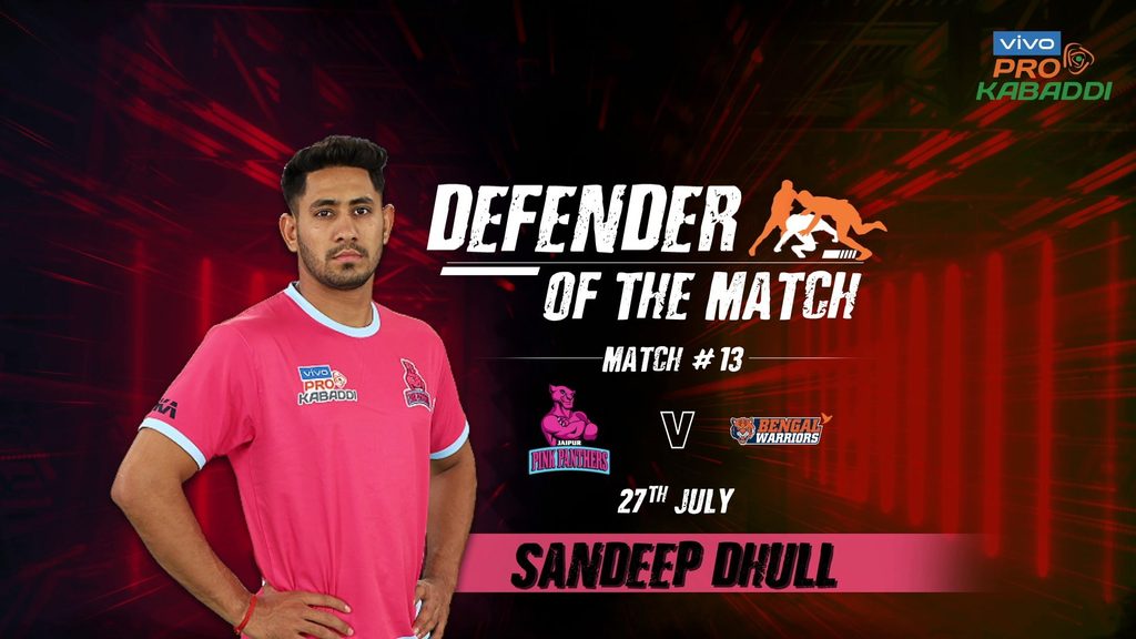 Match 13: Defender of the Match - Sandeep Dhull