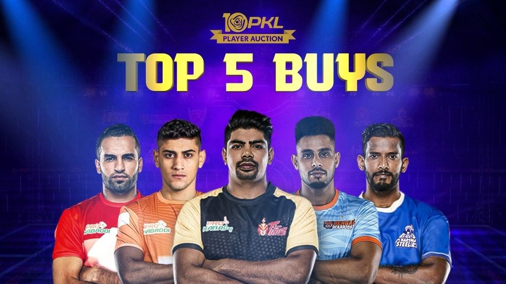 Top 5 Buys at PKL Season Player Auction | Pro Kabaddi