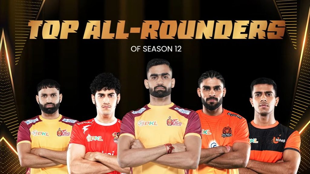 PKL Season 12: Top 5 all-rounders who shone in the latest edition